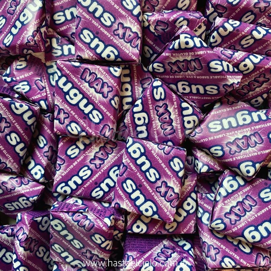 CARAMELO MASTICABLE SUGUS SABOR UVA X 100GR